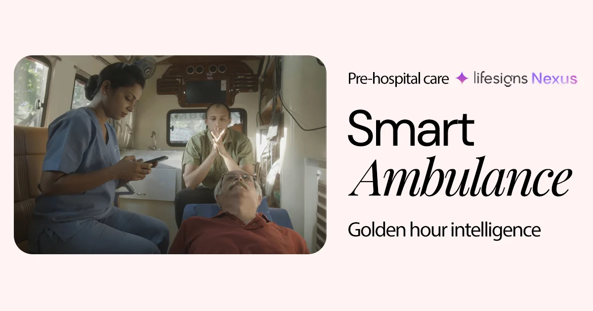 Lifesigns Smart Ambulance | Real-time monitoring in transit